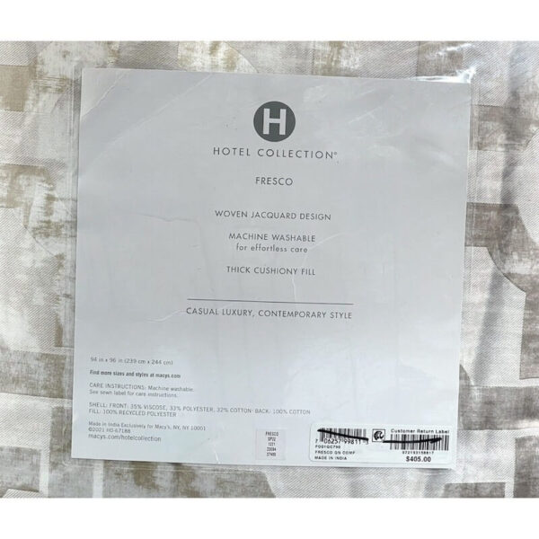 Hotel Collection Fresco Full/Queen Comforter Gold