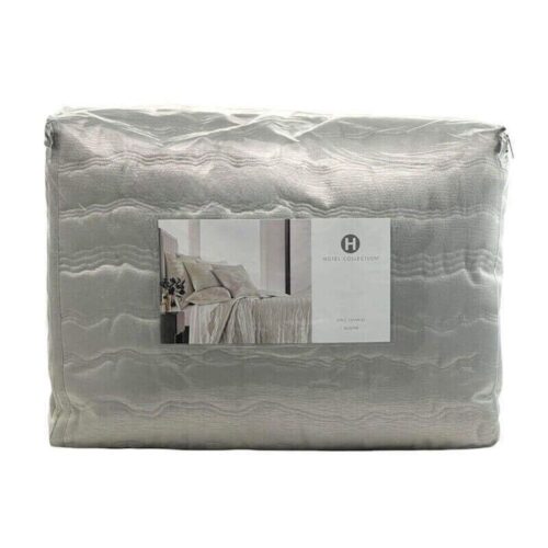 Hotel Collection Skyline Quilted King Coverlet Silver