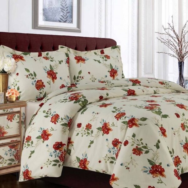Waterford Linens Anora Jacquard 4 Piece Queen Comforter Set