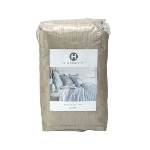 Hotel Collection Glint Quilted EURO Sham Gold