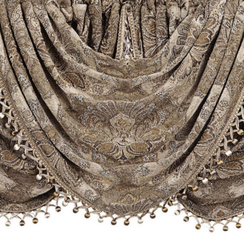 J Queen New York Bradshaw Window Valance Natural Tan