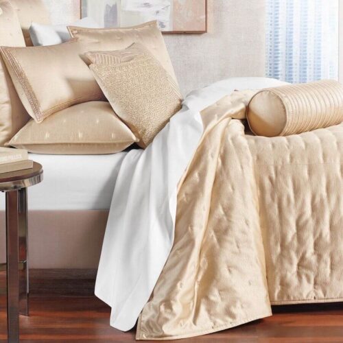 Hotel Collection Glint Quilted KING Sham Gold
