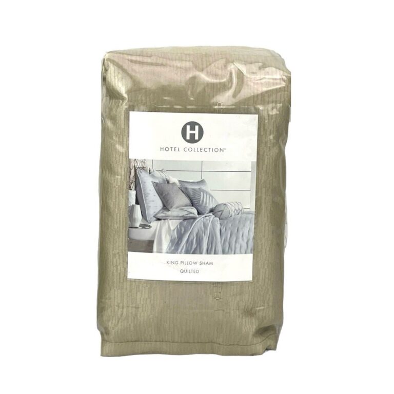 Hotel Collection Glint Quilted KING Sham Gold