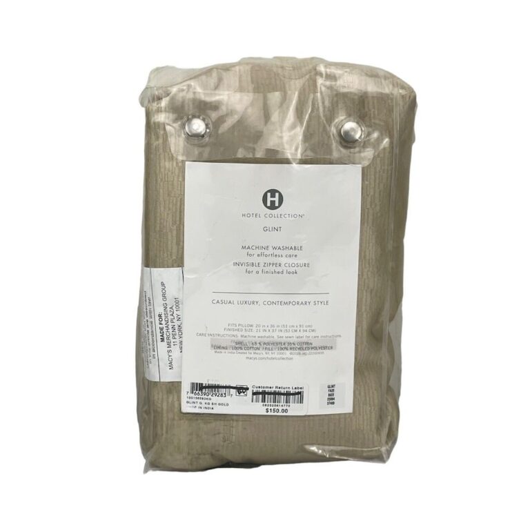 Hotel Collection Glint Quilted KING Sham Gold